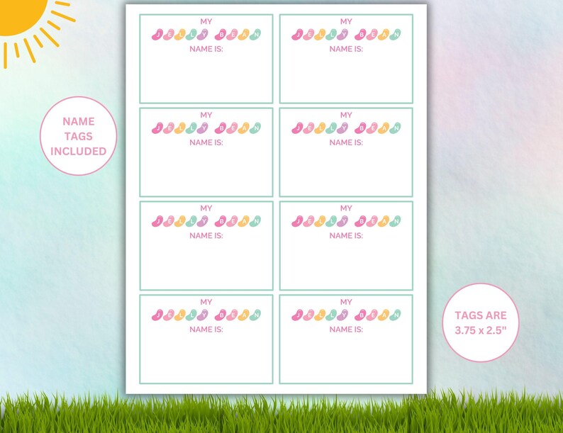 What is Your Jelly Bean Name Printable Game | Jelly Bean Games | Jelly ...
