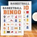 30 Printable Basketball Themed Bingo Cards | Basketball Watch Party ...