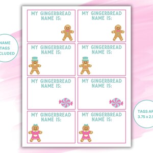 What is Your Gingerbread Name Printable Game With Name Tags ...
