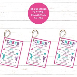Printable Cheer Survival Kit | Cheer Competition Gift Idea| Cheerleader ...