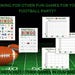 10 Printable Football Party Games | Football Watch Party Games | Big ...