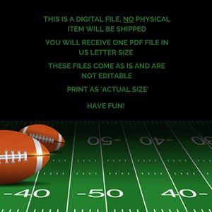 10 Printable Football Party Games | Football Watch Party Games | Big ...