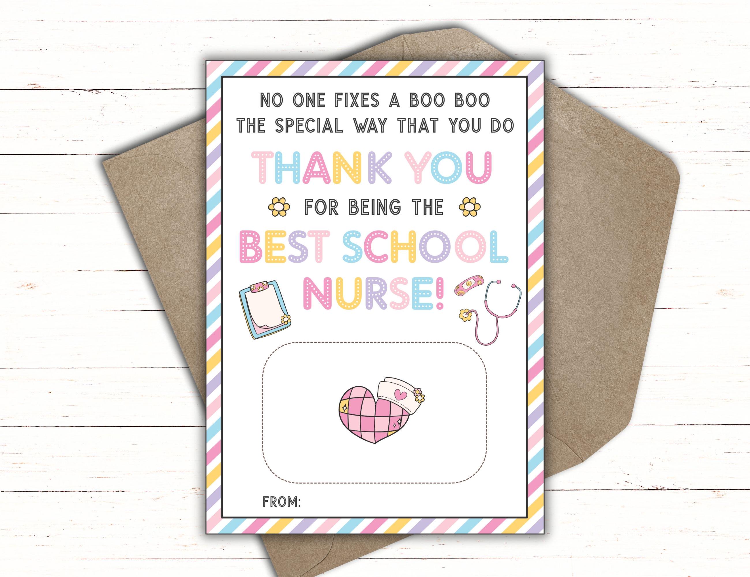 School Nurse Appreciation Gift Card Holder | School Nurse's Week Gifts ...