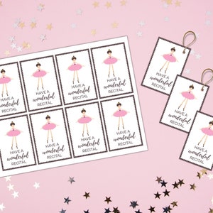 Printable Dance Recital Gift Tag | Dance Tag | Ballet Tag | Dancer Gift ...