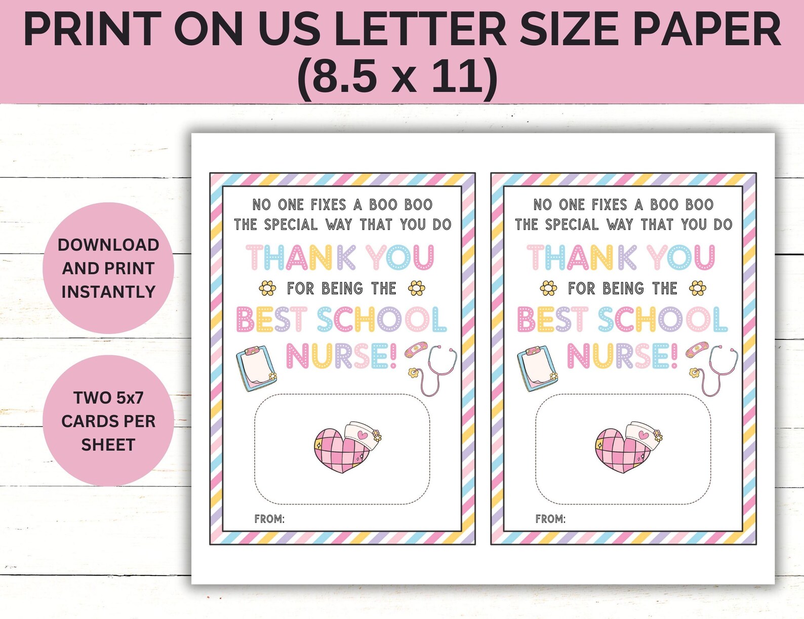 School Nurse Appreciation Gift Card Holder | School Nurse's Week Gifts ...