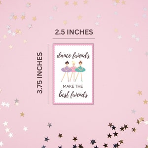 Printable Dance Friends Gift Tag | Ballet Gift Tag | Dance Gift Tag ...