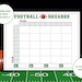 Football Squares Printable Game Board | 25 Football Squares Game | 25 ...