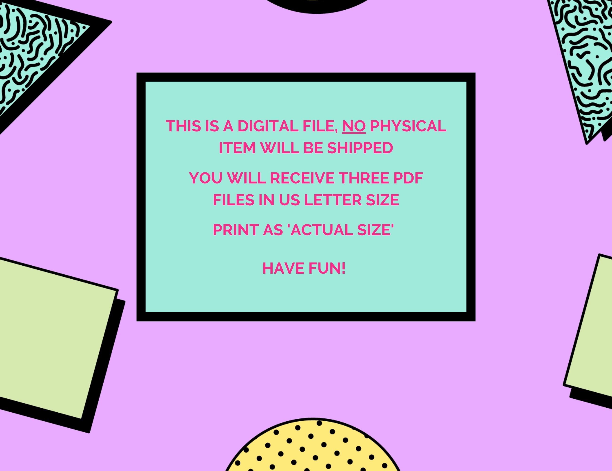 30 Printable 90's Themed Bingo Cards | Retro 90's Party Games | 90's ...