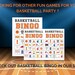 Basketball Party Candy Dice Printable Game | Basketball Themed Game ...
