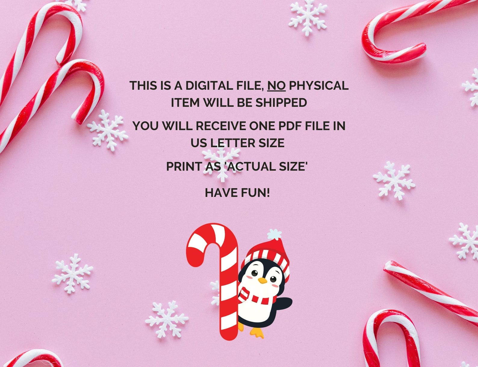 Guess How Many Candy Canes Are in the Jar Printable Sign and Cards ...