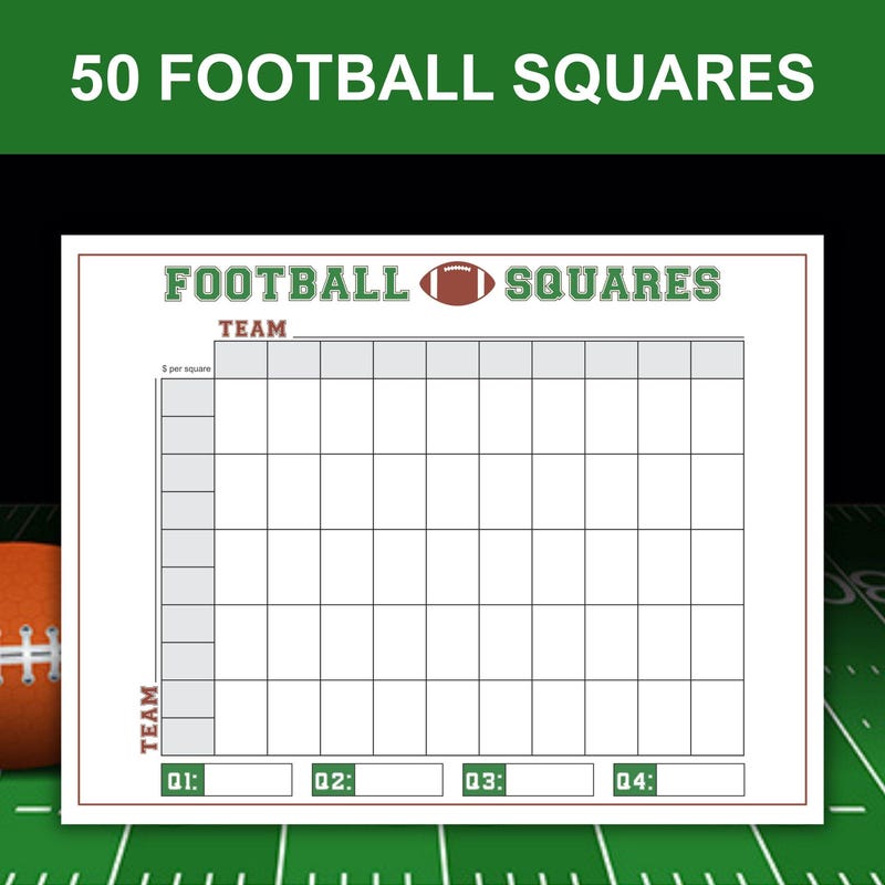 100 Square Raffle Board - Etsy Australia