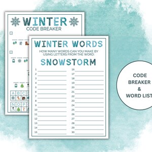 Printable Winter Party Games | Winter Kids Activity Pack | Winter ...