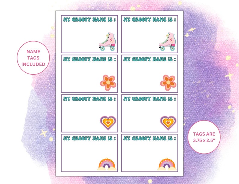 What is Your Groovy Name Printable Game Groovy Themed Party Game Groovy ...