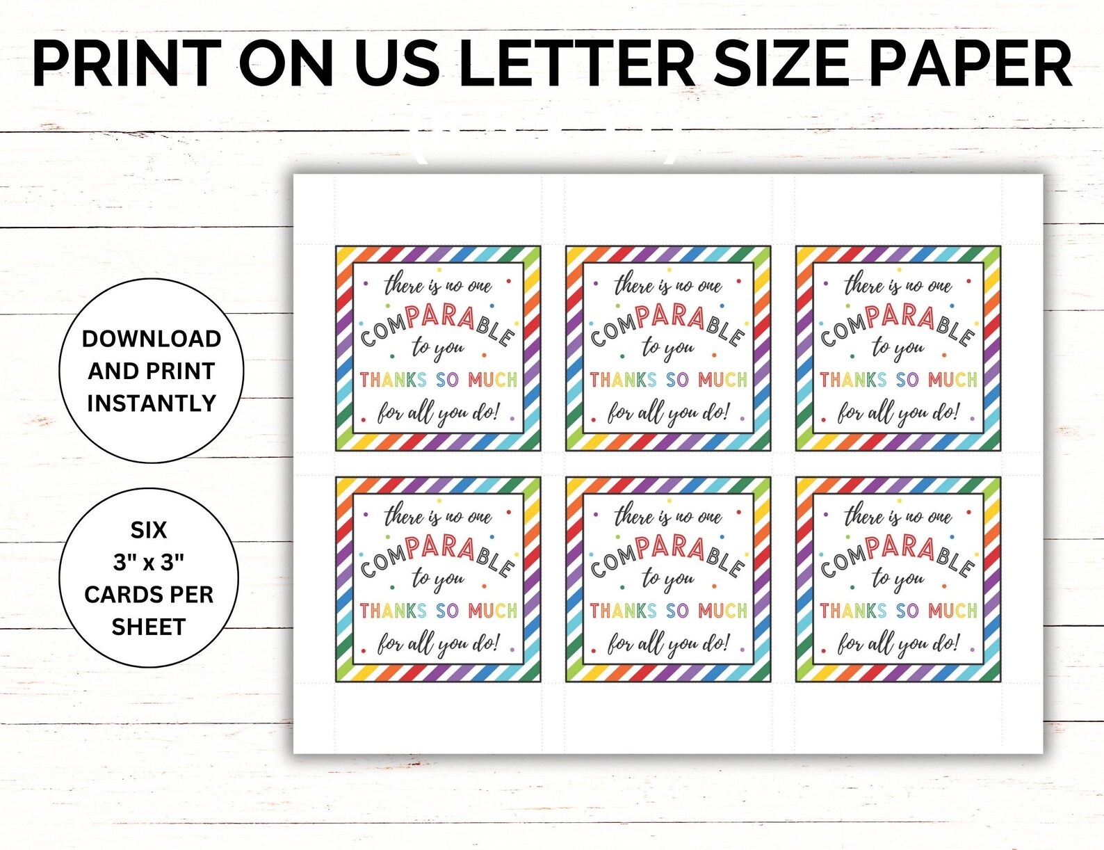 Para Appreciation Gift Tags| Paraprofessional Gifts | Special Education ...