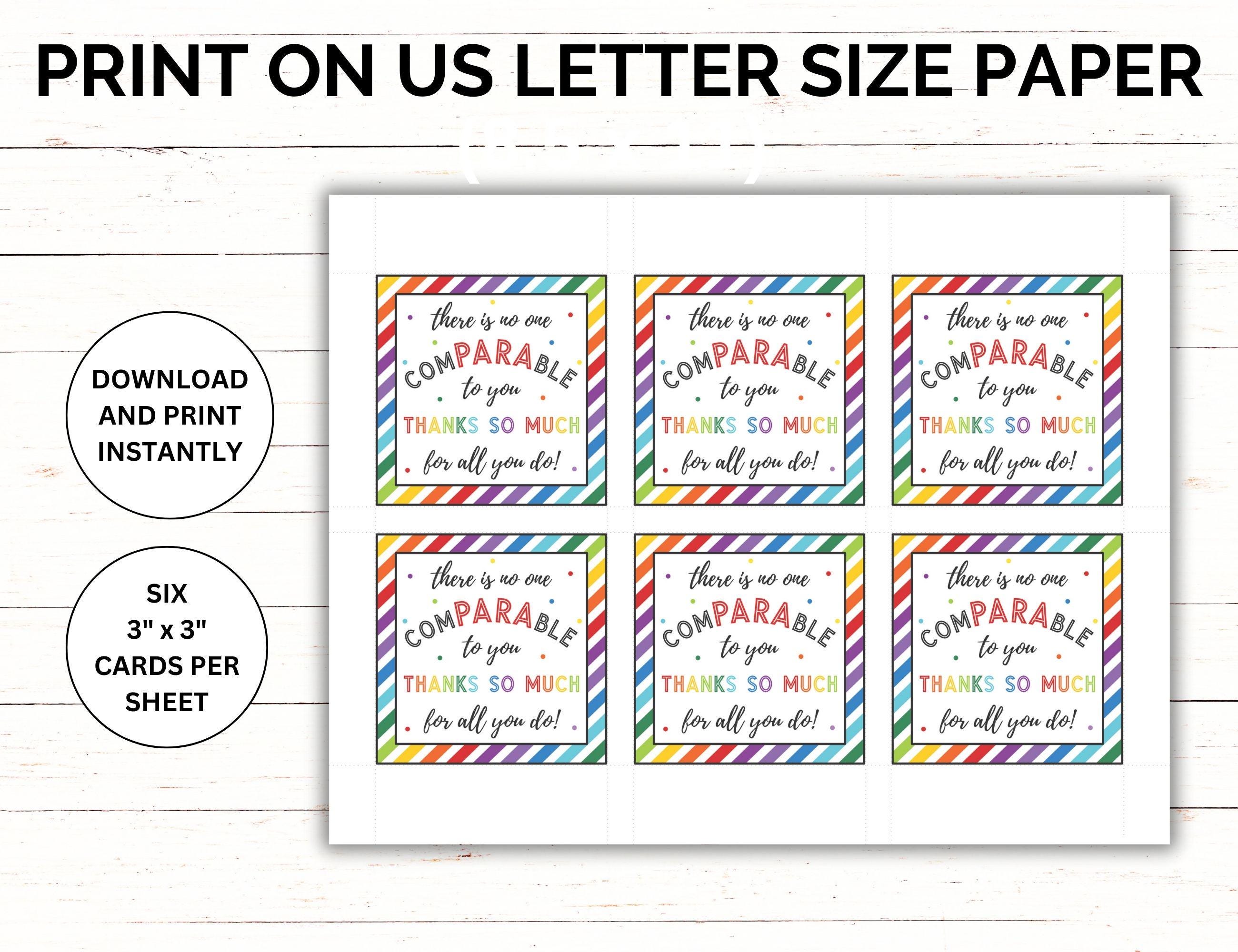 Para Appreciation Gift Tags| Paraprofessional Gifts | Special Education ...