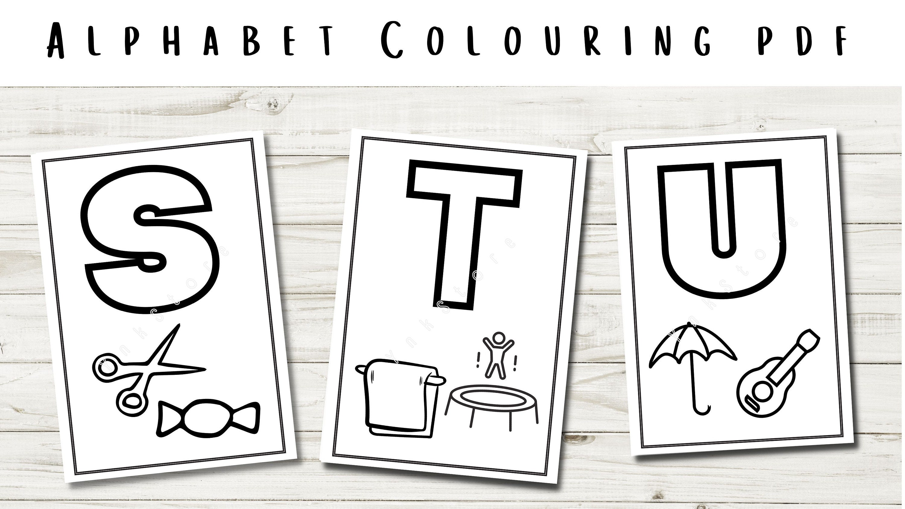 Alphabet Colouring Pages Upper Case Alphabets Preschool Worksheets ...
