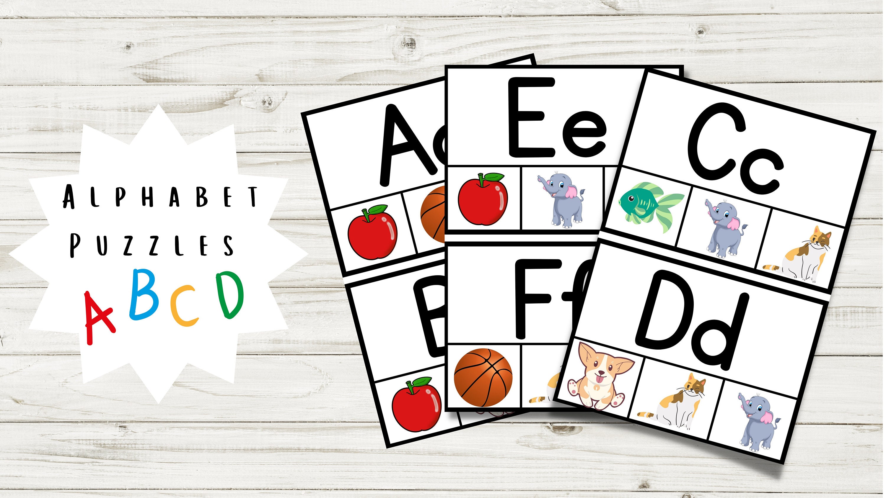 Alphabet Worksheets - Printable Worksheets - Alphabet Puzzles ...
