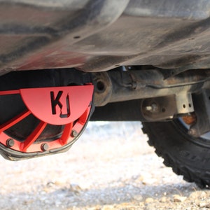 Differential Guard for Rear Axle 8.25"jeep(kj,kk,xj),dodge. Red-black ...