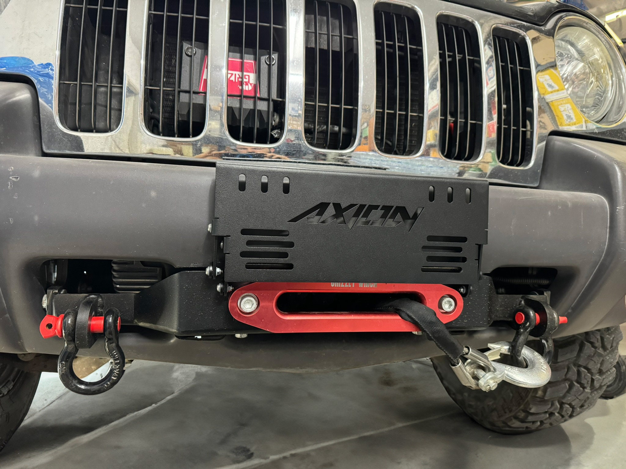 Winch License Plate Bracket Hawse Fairlead Mount - Etsy