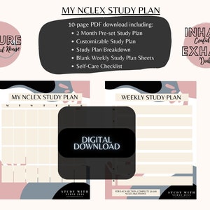 My NCLEX Study Plan - Etsy