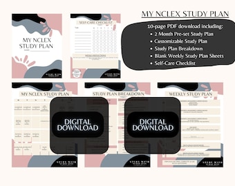5 Week NCLEX Study Plan Detailed - Etsy