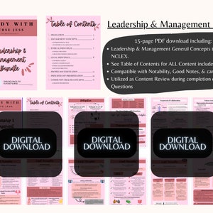 Leadership and Management Bundle NCLEX and NGN - Etsy