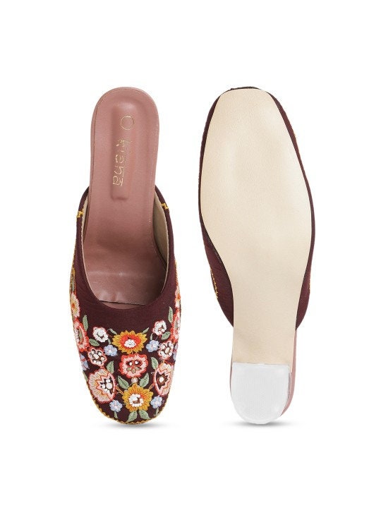 Bridal Heels Jutti, Comfortable Indian Jutti, Handcrafted Women Jutti ...