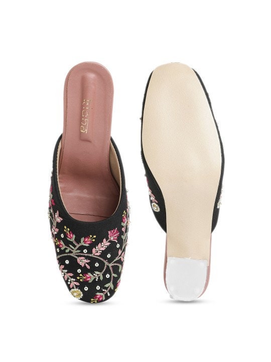 Handcrafted Embroidered Jutti Heels: Traditional Punjabi Bridal Shoes ...