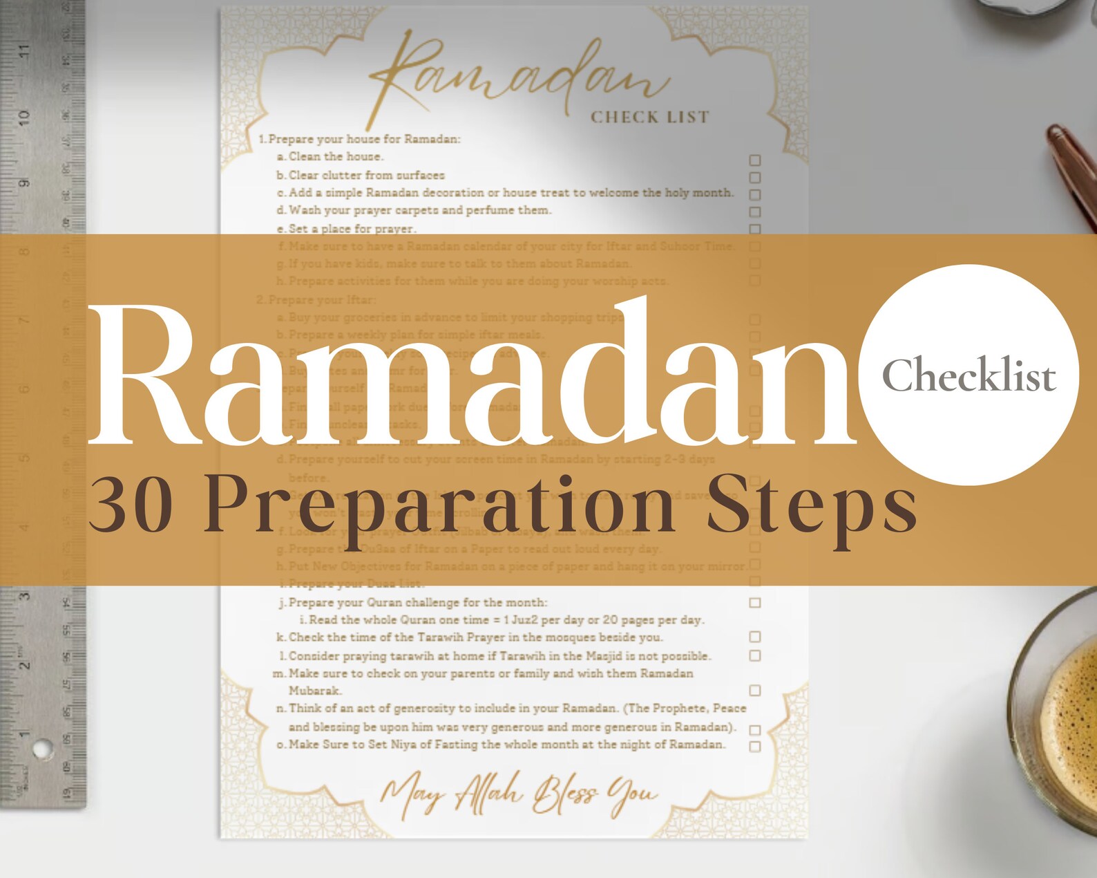 Ramadan Checklist for Ramadan Preparation Idea Checklist for Ramadan ...