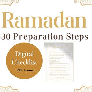 Ramadan Checklist for Ramadan Preparation Idea Checklist for Ramadan ...