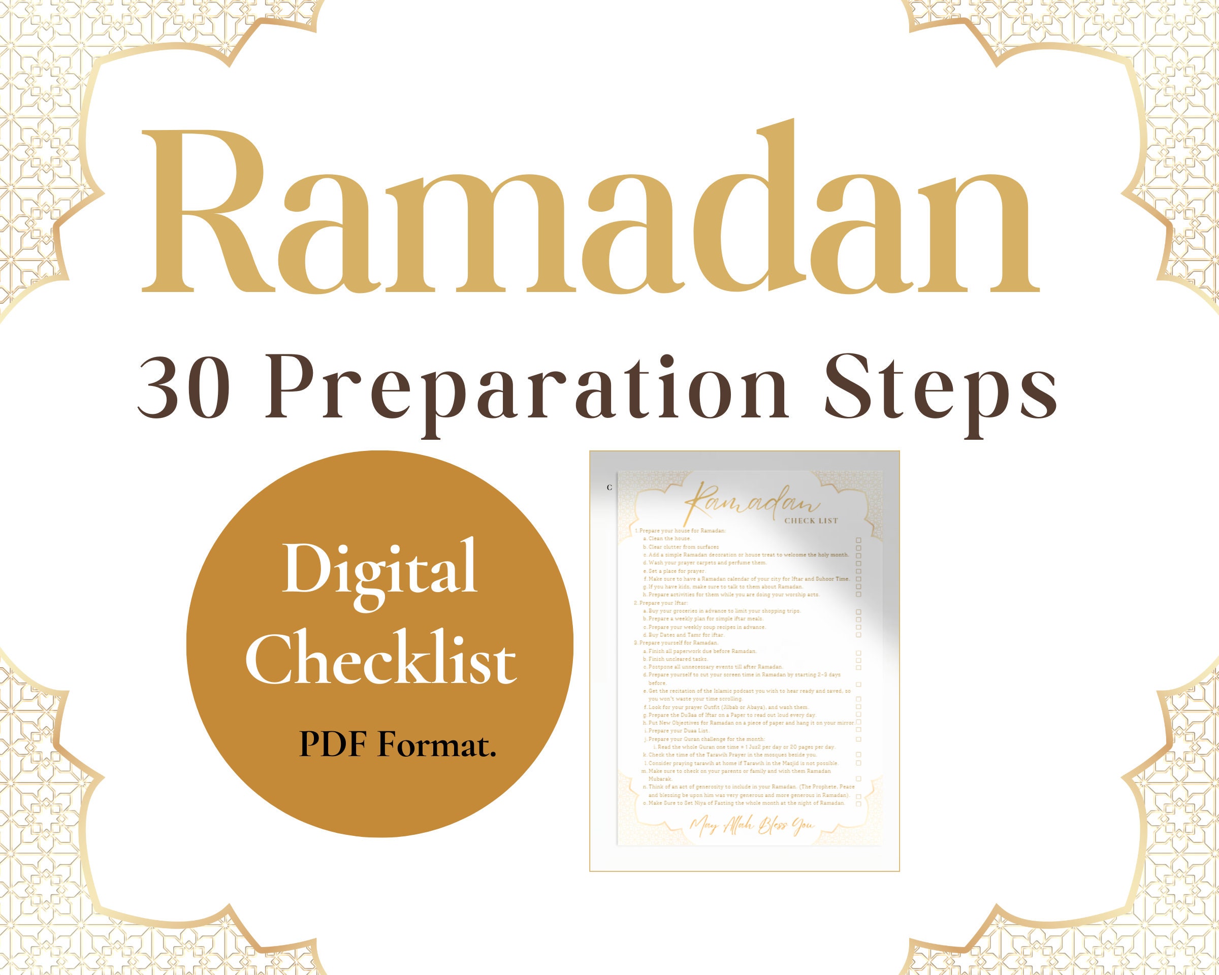 Ramadan Checklist for Ramadan Preparation Idea Checklist for Ramadan ...