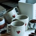 Ceramic Mug With Heart , Coffee Cup , Tea Mug , Gift With Love ...