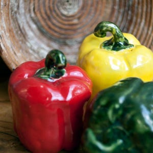 Ceramic Pepper. A Unique Decoration for a Stylish Home, Fake Peppers ...