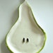 Ceramic Pear Plate Dessert Plate Fruit Shape Pear Hand Made - Etsy