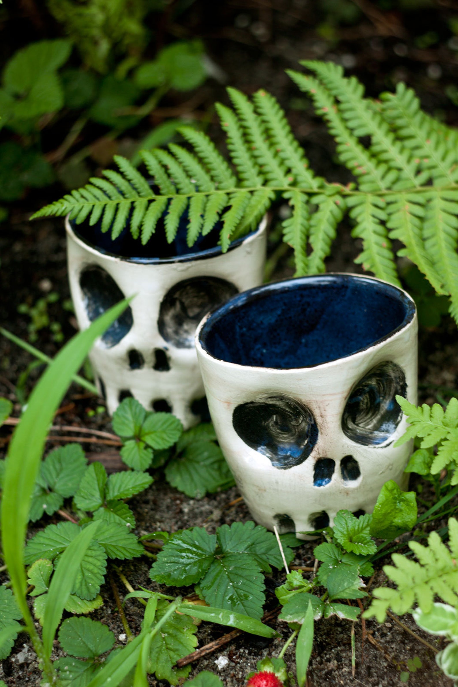Handmade Ceramic Skull Mug, Gothic Halloween Decor - Etsy