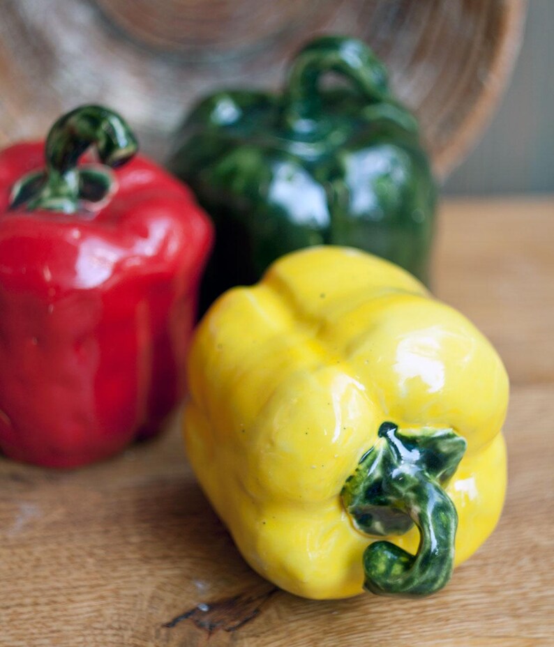 Ceramic Pepper. A Unique Decoration for a Stylish Home, Fake Peppers ...