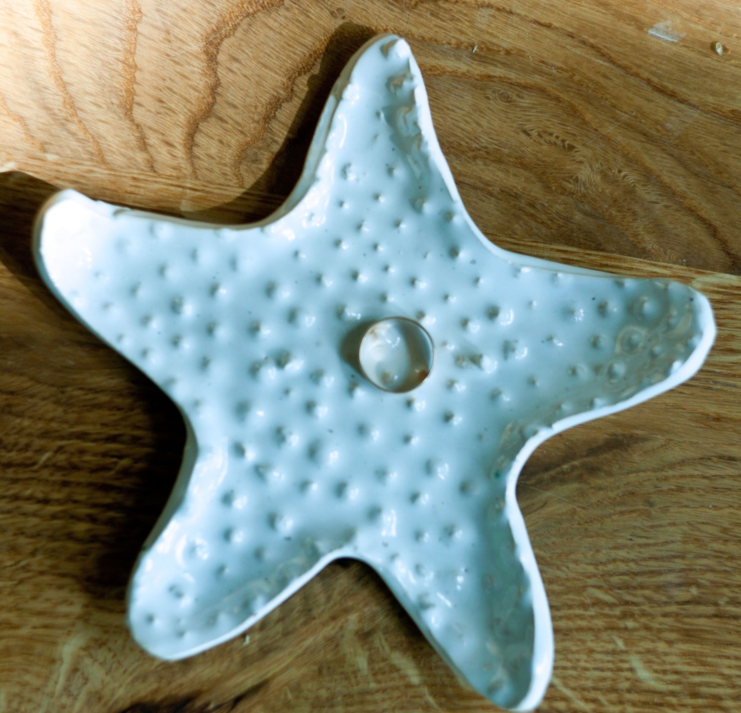 Starfish, Jewelry Stand, Jewelry Plate, Kitchen Plate, Cake Stand ...