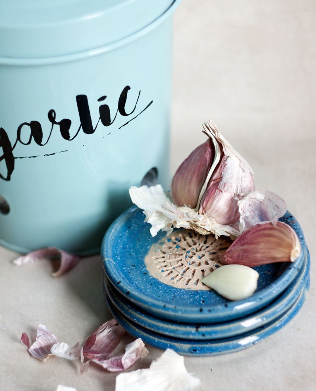 Ceramic Garlic Grater Plate Hand Made Ginger Grater - Etsy