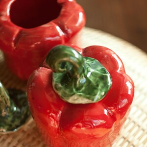 Handmade Ceramic Pepper Sugar Bowl, Kitchen Decor - Etsy