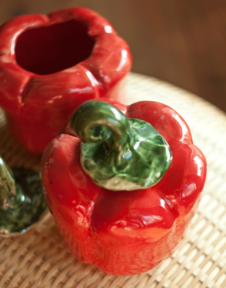 Handmade Ceramic Pepper Sugar Bowl, Kitchen Decor - Etsy