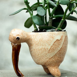 Bird Planter, Ceramic Succulent Pot, Cute Small Plant Pot, Home Decor ...