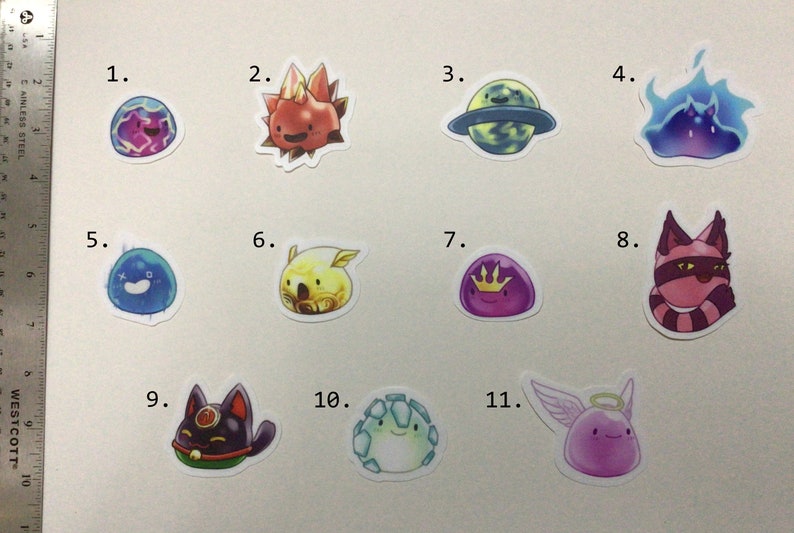 Slime Stickers - Secret Styles - Etsy