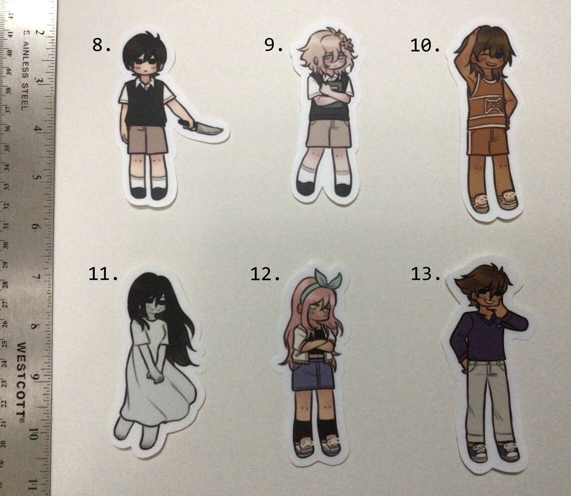 OMORI Chibi Stickers - Etsy