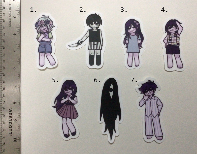 OMORI Chibi Stickers - Etsy