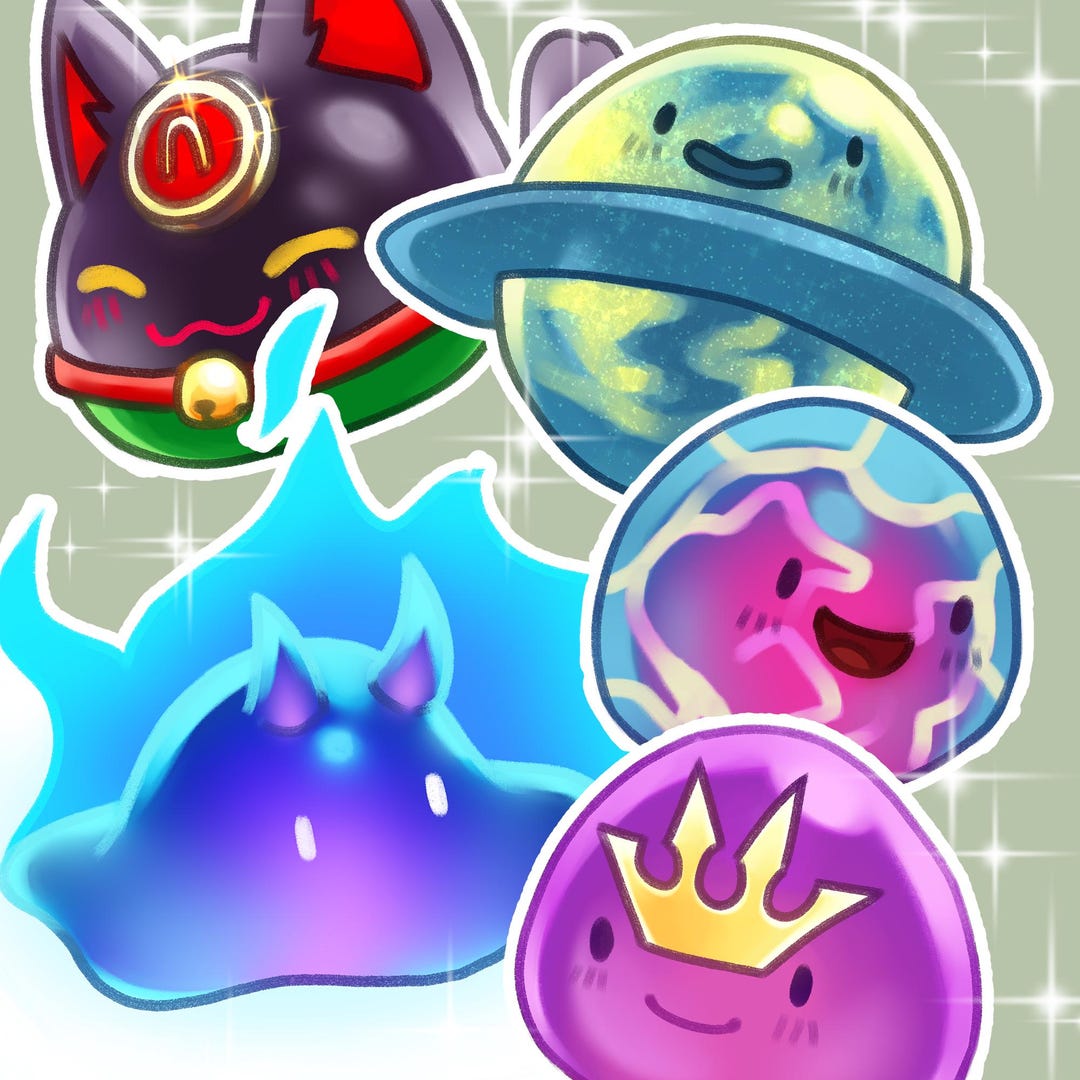 Slime Stickers - Secret Styles - Etsy
