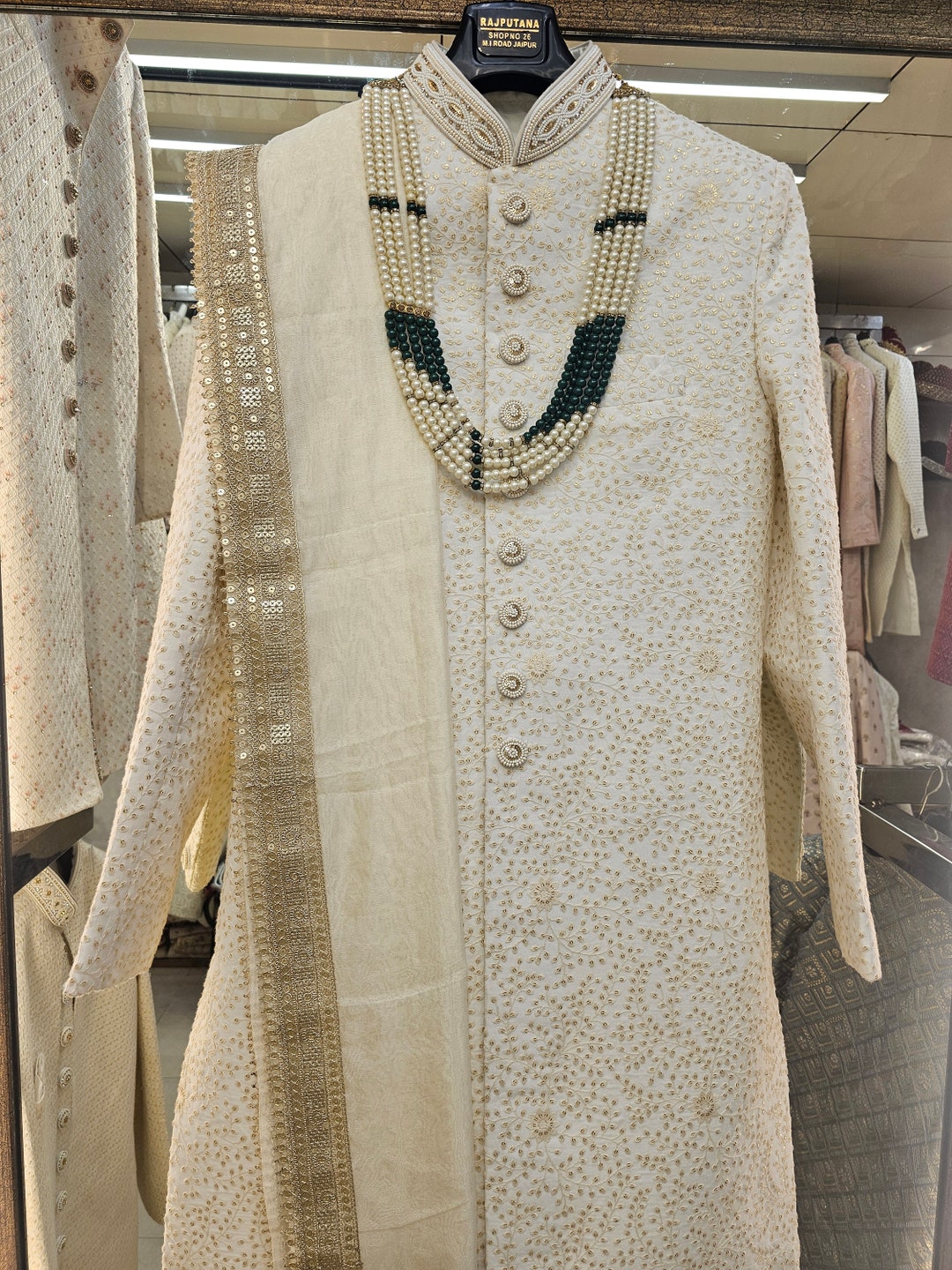 Handmade off White Ivory Sherwani for Men Find Your Perfect Fit ...