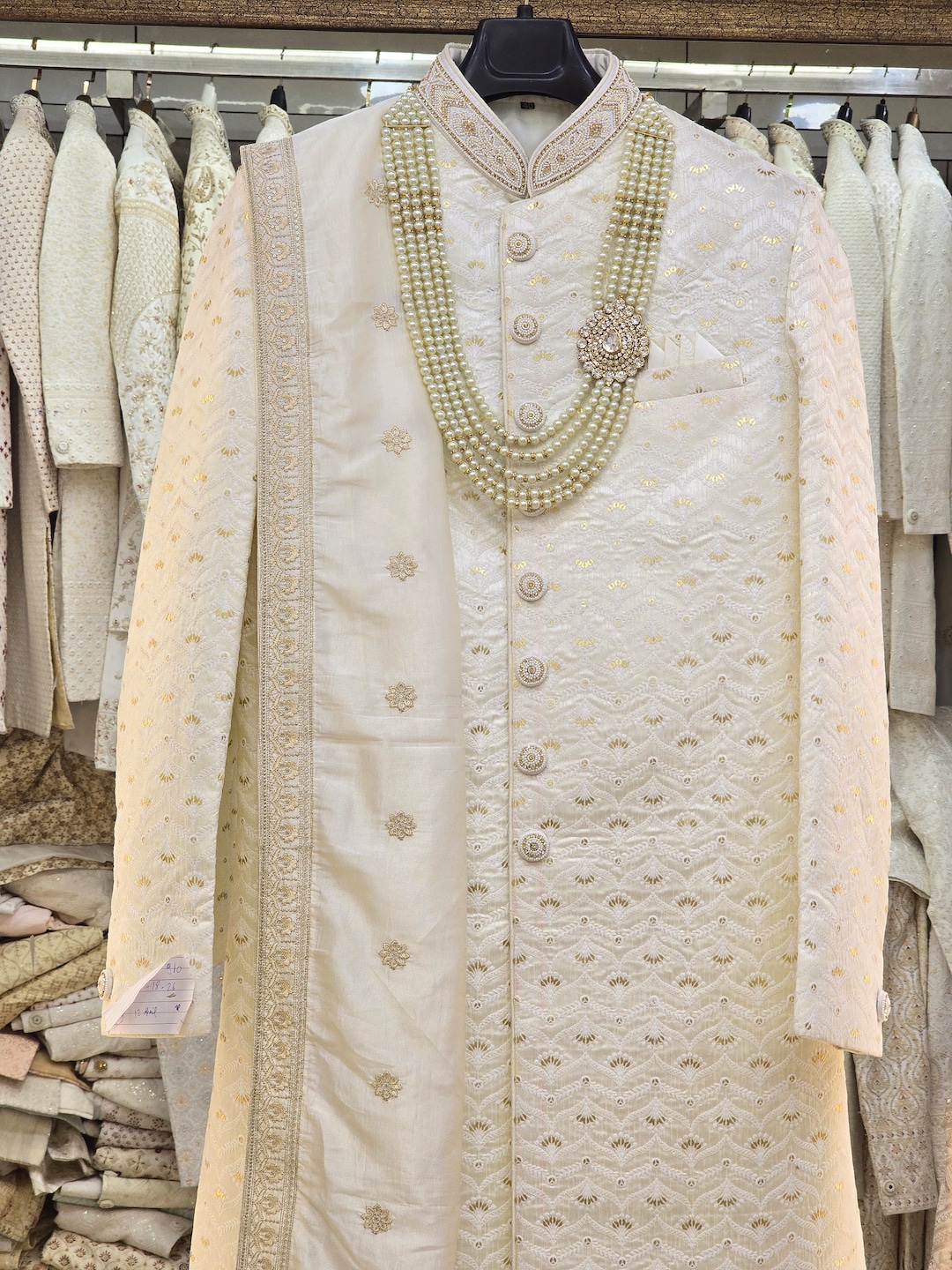 Handmade off White Ivory Sherwani for Men Find Your Perfect Fit ...