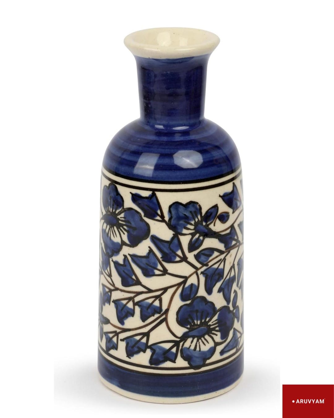 Handmade Jaipur Blue Pottery Vase – Traditional Rajasthani Art - Etsy