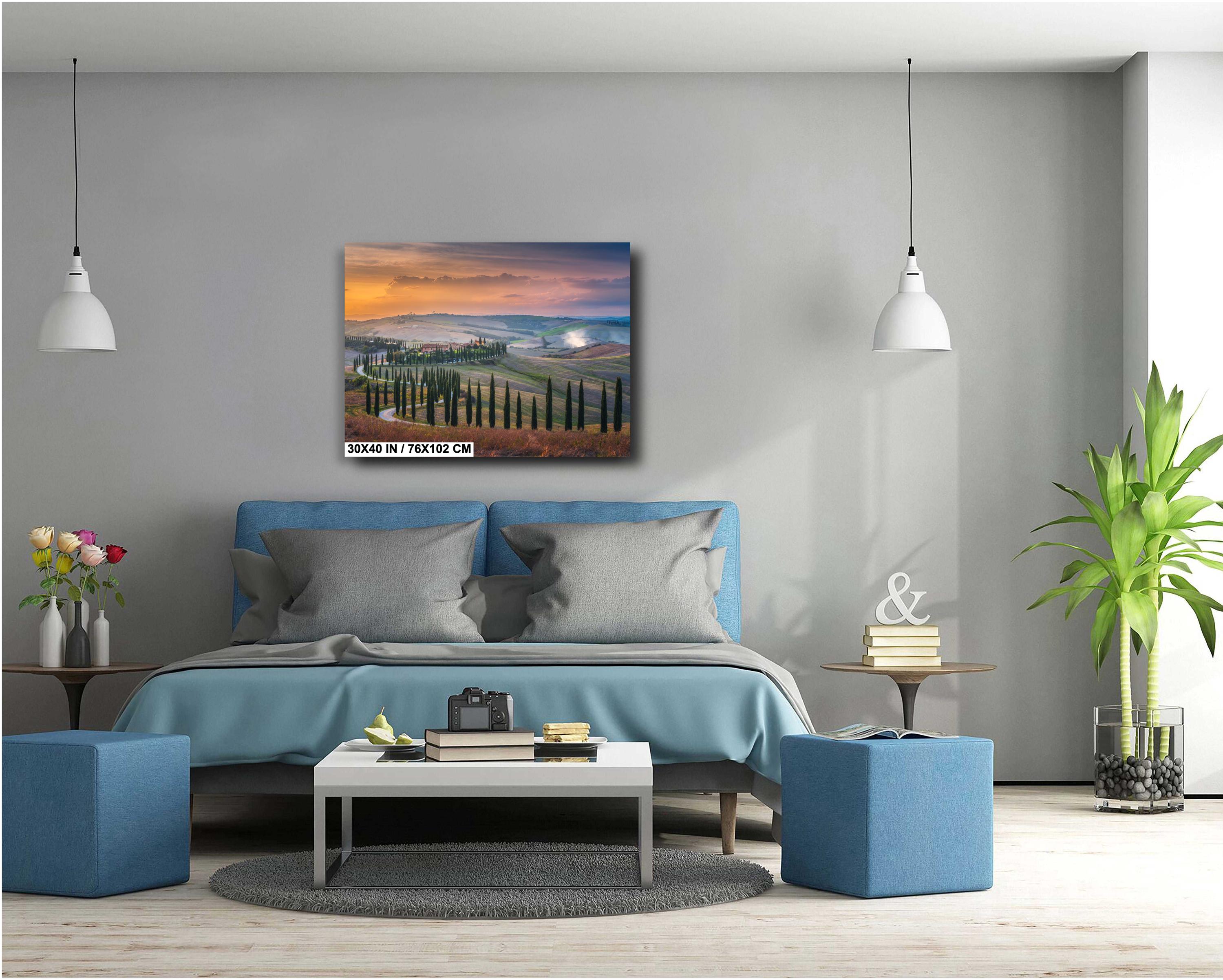 Tuscany Photography - Golden Landscape Print - Baccoleno Farmhouse ...