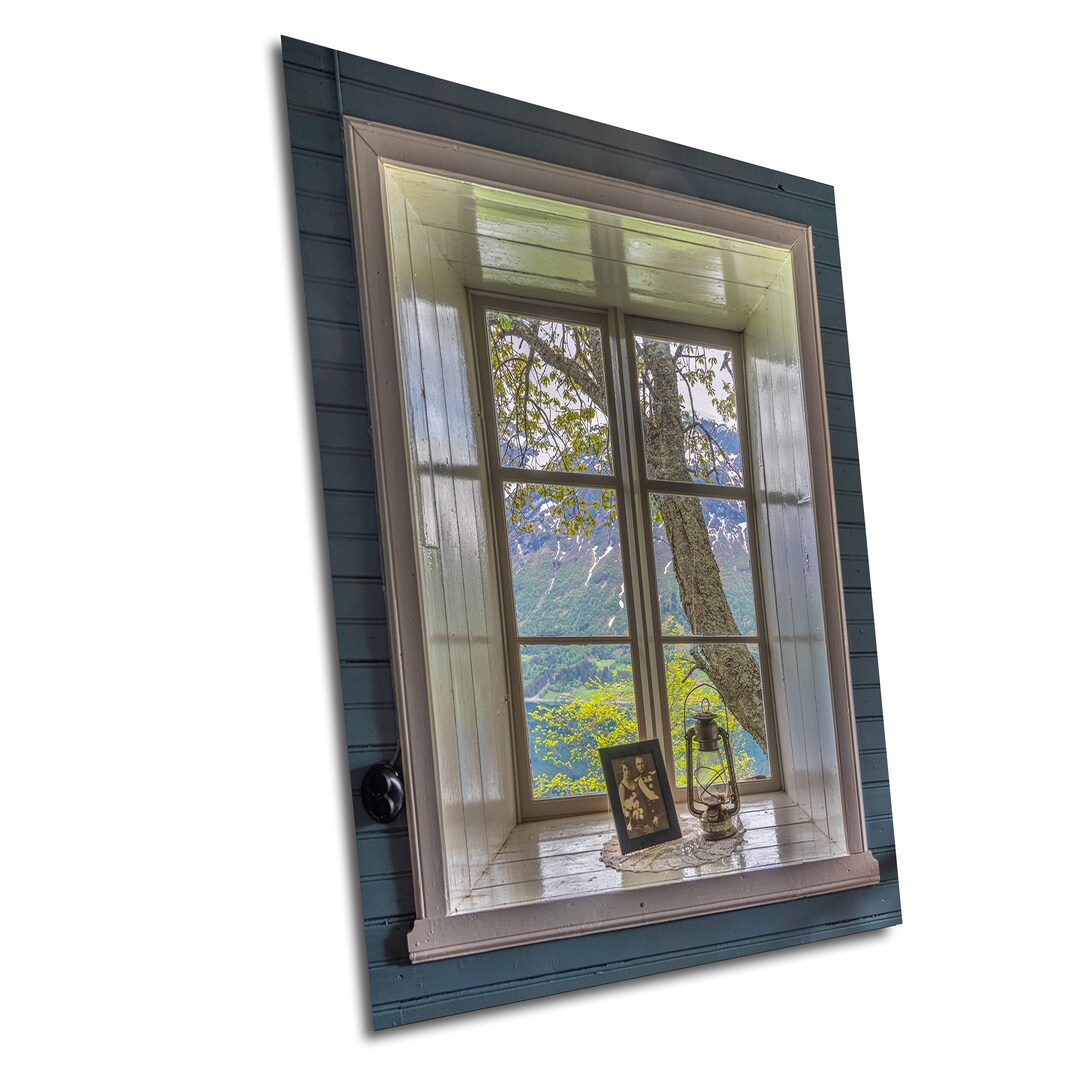 Norwegian Fjords Window View Print: Rustic Farmhouse Photography - Etsy